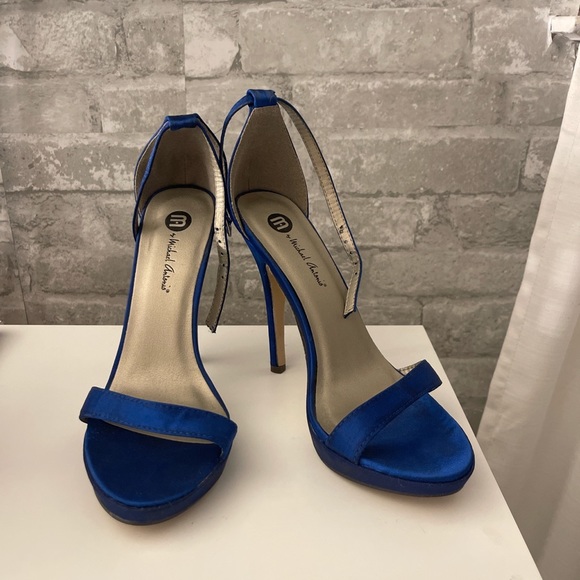 Shoes | Beautiful Open Toe Royal Blue Heels | Poshmark